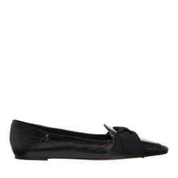 Polo Ralph Lauren Loafer - Tux Pnt Lfr-Flats-Loafer - Gr. 38,5 (EU) - in Schwarz - f&uuml;r Damen
