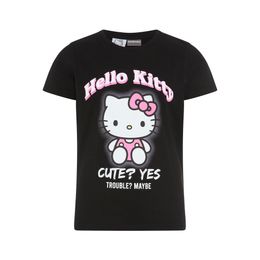 Kidsworld T-Shirt M&auml;dchen Gr&ouml;&szlig;e 152/158 pink / schwarz / wei&szlig;