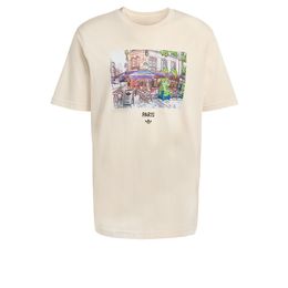 adidas originals T-Shirt 'Painting Paris Street' Herren Gr&ouml;&szlig;e L gr&uuml;n / rosa / schwarz / wei&szlig;