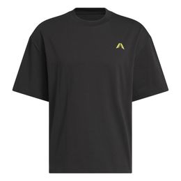 adidas Performance Sportshirt 'Anthony Edwards' Herren Gr&ouml;&szlig;e S limette / schwarz