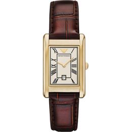 Emporio Armani Uhr Herren Gr&ouml;&szlig;e One Size ecru / dunkelbraun / gold