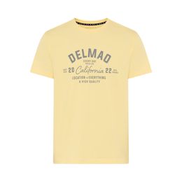 Delmao T-Shirt Herren Gr&ouml;&szlig;e L gelb / grau