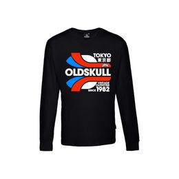 Oldskull Langarmshirt 'Retro Tokyopolis' Herren Gr&ouml;&szlig;e XXXL schwarz