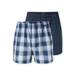 Schiesser Boxershorts ' Multipack ' Herren Gr&ouml;&szlig;e 4XL dunkelblau / wei&szlig;