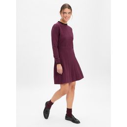 Marie Lund Strickkleid Damen Gr&ouml;&szlig;e S aubergine / schwarz
