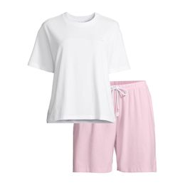 Mey Pyjama 'Solid Love' Damen Gr&ouml;&szlig;e L rosa Winterkleid