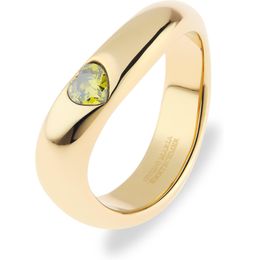 Guido Maria Kretschmer Jewellery Ring Damen Gr&ouml;&szlig;e 58 goldgelb / oliv