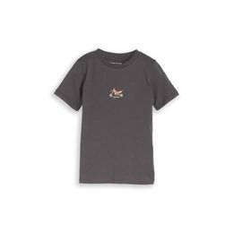 Tom Tailor T-Shirt Jungen Gr&ouml;&szlig;e 104 dunkelgrau / hellorange / wei&szlig;