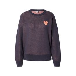 Iriedaily Pullover 'Tilda' Damen Gr&ouml;&szlig;e S basaltgrau / orange / rosa / wei&szlig;
