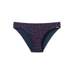 Schiesser Bikini-Hose ' Mix & Match Swim ' Damen Gr&ouml;&szlig;e L dunkelblau / rot