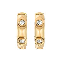 Philipp Plein Jewellery Ohrringe 'The Plein Cuff' Damen Gr&ouml;&szlig;e One Size gold / transparent