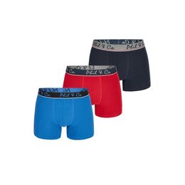 Phil & Co. Berlin Retro Boxer ' Jersey Core ' Herren Gr&ouml;&szlig;e M blau / dunkelblau / knallrot