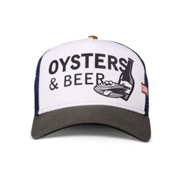 Trucker Cap COASTAL "Coastal HFT Oysters & Beer", Herren, Gr. onesize, wei&szlig;, 60% Baumwolle, 40% Polyester, Caps