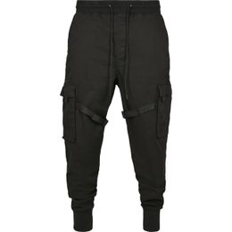 Stoffhose Urban Classics "Urban Classics Herren Tactical Trouser", Herren, Gr. S, US-Gr&ouml;&szlig;en, schwarz, 98% Baumwolle, 2% Elasthan, unifarben, normal, Hosen Stoffhose
