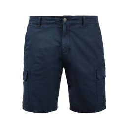 Cargoshorts Blend "Cargoshorts BHBarni", Herren, Gr. L, N-Gr, blau (navy), Obermaterial: 97% Baumwolle CO. 3% Elasthan EL., Hosen