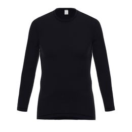 Unterhemd Ammann "langarm Shirt Function / Dunova", Herren, Gr. XXL, N-Gr, schwarz, Obermaterial: 70% Polyester PES. 30% Baumwolle CO., Unterhemden Unterhemd