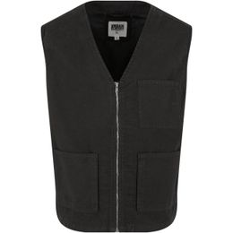 Urban Classics Herren Steppweste "Urban Classics Herren Organic Cotton Vest"schwarz, Gr. XL, 100% Baumwolle, Westen