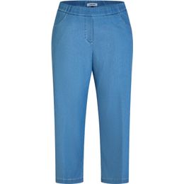 Stretch-Jeans KjBRAND "KJBJeansSusie Culotte", Damen, Gr. 46, N-Gr, denim bleached, Denim/Jeans, Obermaterial: 57% Lyocell, 38% Polyethylen, 5% Elasthan, bequem 7/8-L&auml;nge, Jeans, Bequem zum Reinschl&uuml;pfen