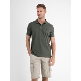 Poloshirt Lerros, Herren, Gr. 3XL, chilled olive, Single Jersey, Obermaterial: 60% Baumwolle, 40% Polyester, unifarben, normal h&uuml;ftbedeckend, Rundhals, Shirts, mit Logo-Stickerei, kurzarm