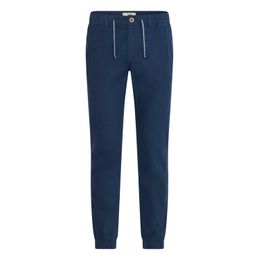Leinenhose Blend "Leinenhose BHLennik", Herren, Gr. L, N-Gr, blau (navy), Obermaterial: 55% Leinen LI. 45% Baumwolle CO., Hosen