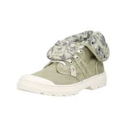 Sneaker Mustang Shoes "Mustang Shoes Sneaker Textil", Damen, Gr. 41, sage, Textil, Schuhe Sneaker