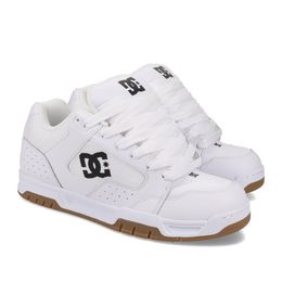 Sneaker DC Shoes "DC COILER", Herren, Gr. 40, wei&szlig;, schwarz, Leder, Synthetik, Schuhe Sneaker