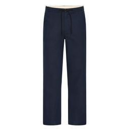 Chinohose Kronstadt "Chinohose KSRafa", Herren, Gr. L, N-Gr, blau (sky captain), Obermaterial: 55% Baumwolle CO. 32% Viskose CV. 13% Leinen LI., Hosen Chinohose