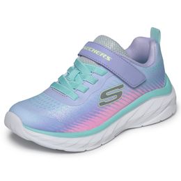 Sneaker Skechers "BOUNDLESS", Damen, Gr. 28, lavendel, multi, Lederimitat, Textil, gl&auml;nzend, Schuhe Sneaker, Schn&uuml;rschuh mit Farbverlauf, Gr&ouml;&szlig;enschablone zum Download