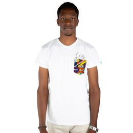 Kipepeo Clothing Shirt 'NYANI' Herren Gr&ouml;&szlig;e S wei&szlig;