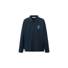 Mango Man Poloshirt 'Legacyp' Herren Gr&ouml;&szlig;e L nachtblau / wei&szlig;