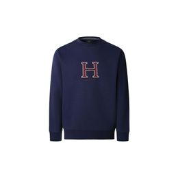 Hackett London Pullover 'Heritage' Herren Gr&ouml;&szlig;e M nachtblau / rubinrot / wei&szlig;