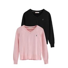 Polo Club Pullover Damen Gr&ouml;&szlig;e S altrosa / schwarz
