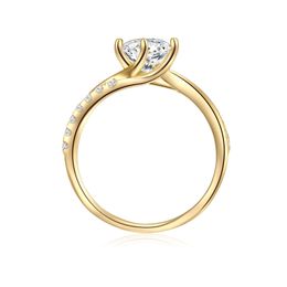 Trilani Ring Damen Gr&ouml;&szlig;e 60 goldgelb / silber