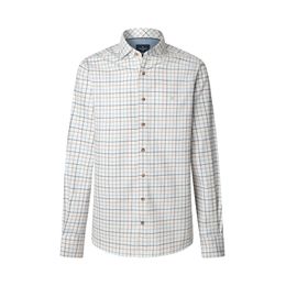 Hackett London Hemd Herren Gr&ouml;&szlig;e XL blau / dunkelblau / braun / wei&szlig;
