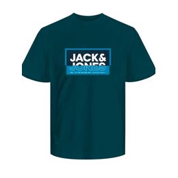 Jack & Jones Jack & Jones Shirt 'JCOLOGAN SUMMER PRINT TEE' Herren Gr&ouml;&szlig;e S grau