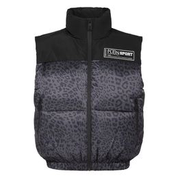 Plein Sport Vest 'Leopard' female Black size XXXL