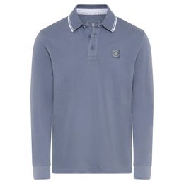 Delmao Poloshirt Herren Gr&ouml;&szlig;e M opal / wei&szlig;
