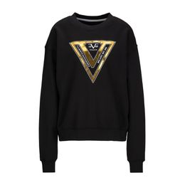 19V69 Italia Sweatshirt 'Sinja S Golden' Damen Gr&ouml;&szlig;e XL gold / schwarz