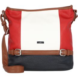 Tom Tailor Tasche 'Juna' Damen Gr&ouml;&szlig;e One Size navy / braun / rot / wei&szlig;