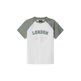 Hackett London T-Shirt Jungen Gr&ouml;&szlig;e 158 khaki / wei&szlig;