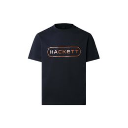 Hackett London T-Shirt 'Essential' Herren Gr&ouml;&szlig;e XXL marine / orange
