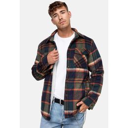 INDICODE Jeans &Uuml;bergangsjacke 'Spin' Herren Gr&ouml;&szlig;e L beige / blau / grau / rot