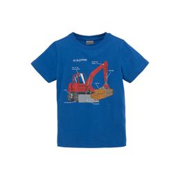 Kidsworld T-Shirt Jungen Gr&ouml;&szlig;e 128/134 royalblau / grau / rot / offwhite