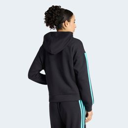 adidas Performance Sportsweatjacke 'Mercedes-AMG Petronas Formula 1 Team DNA' Damen Gr&ouml;&szlig;e XL aqua / schwarz / wei&szlig;