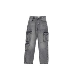 Solang Hose Denim-Cargo-Hose mit Cargotaschen Jungen Gr&ouml;&szlig;e 128 grau