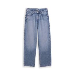 Tom Tailor M&auml;dchen Relaxed Fit Jeans, blau, Uni, Gr. 134