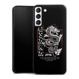 DeinDesign Galaxy S22+ Handy Silikon H&uuml;lle Case schwarz Handyh&uuml;lle Ocean Dragon Japan