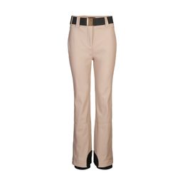Skihose Killtec "KSW 119 WMN SKI SFTSHLL PNTS", Damen, Gr. 40, Normalgr&ouml;&szlig;en, beige, Oberseite: 88% Polyamid, 12% Elasthan;R&uuml;ckseite: 95% Polyester, 5% Elasthan;Futter: 100% Polyester, Hosen Skihose, Atmungsaktive, wasserabweisende Softshellhose mit Fleecefutter
