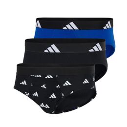 Slip adidas Sportswear "Active Flex Cotton", Herren, Gr. S, 913,, Single Jersey, Obermaterial: 95% Baumwolle, 5% Elasthan, unifarben mit Farbeinsatz, k&ouml;rpernah, Unterhosen Slip, elastisch, Logo-Bund, scheuerfreies Tragegef&uuml;hl, ohne Eingriff