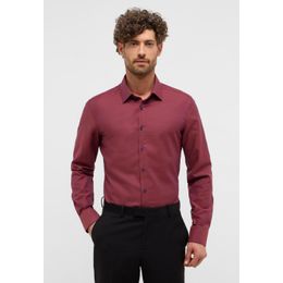 Langarmhemd Eterna "SLIM FIT", Damen, Gr. 38, Normalgr&ouml;&szlig;en, rot (burgunder), 100% Baumwolle, schmal, Manschette, Hemden Langarmhemd, NON IRON (b&uuml;gelfrei)
